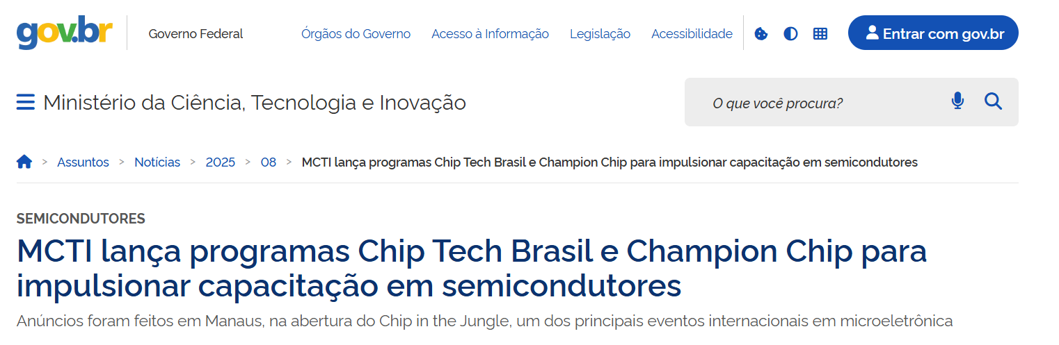 ChampionCHIP eXperience | Competição Nacional de Design de Chip